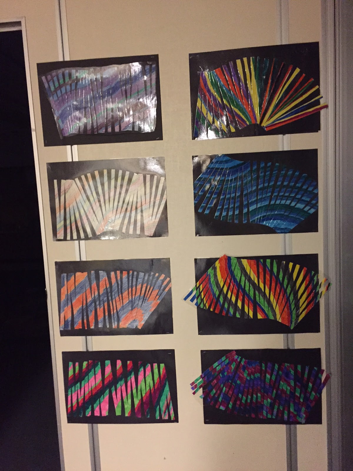 Miss Kimpton's 2015-2016 Third Grade: Moving Lines Art Project