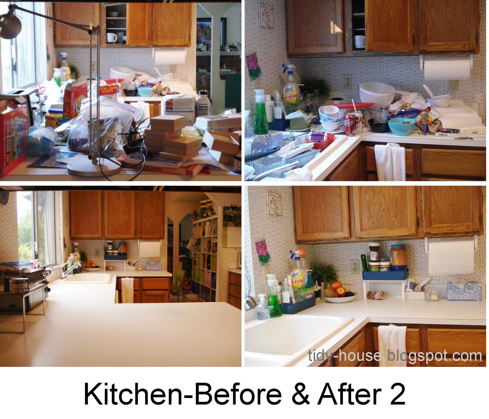 Tidy House: Final Kitchen-Before and After