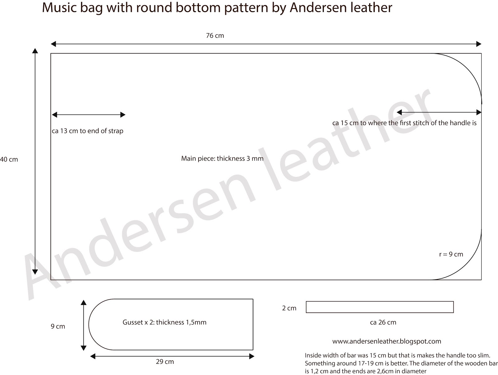 Andersen leather : Music Bag