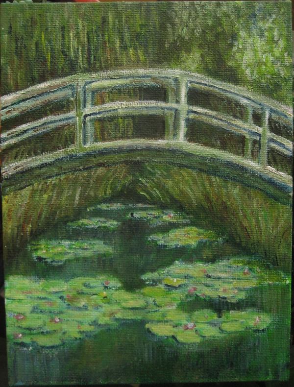 Chuck Does Art: Mini Monet: The Japanese Bridge