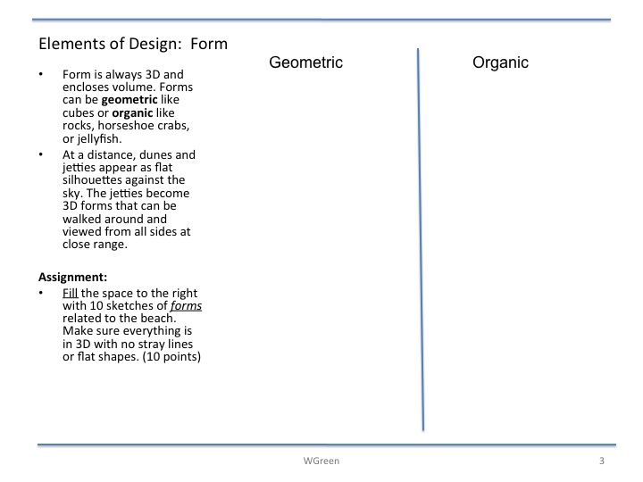 Line, Shape and Form Types