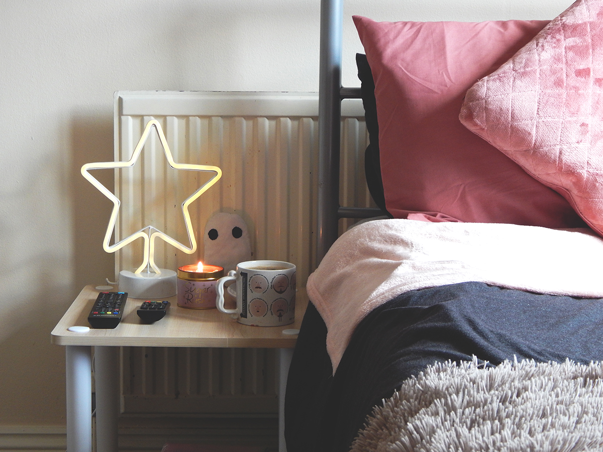 Bedroom Tour Part One || How I Styled My Bed & Side Table - Cardigan ...