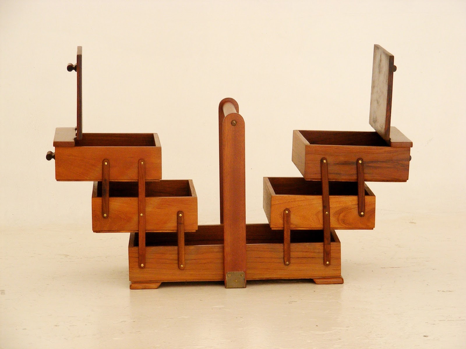 VAMP FURNITURE: A vintage wooden concertina sewing box at Vamp_13 April ...