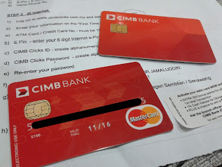 kad debit CIMB | bila keyboard di tekan