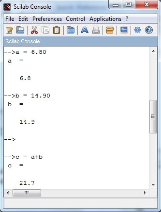 Let Us Learn Scilab: First Scilab Addition