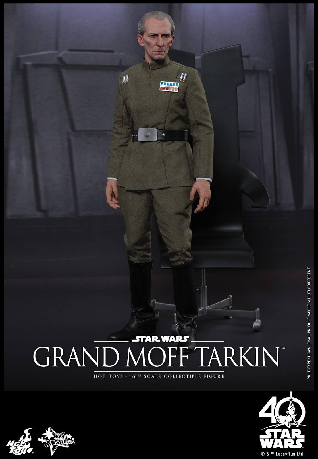 toyhaven: Hot Toys Star Wars: A New Hope 1/6th scale Grand Moff Tarkin ...