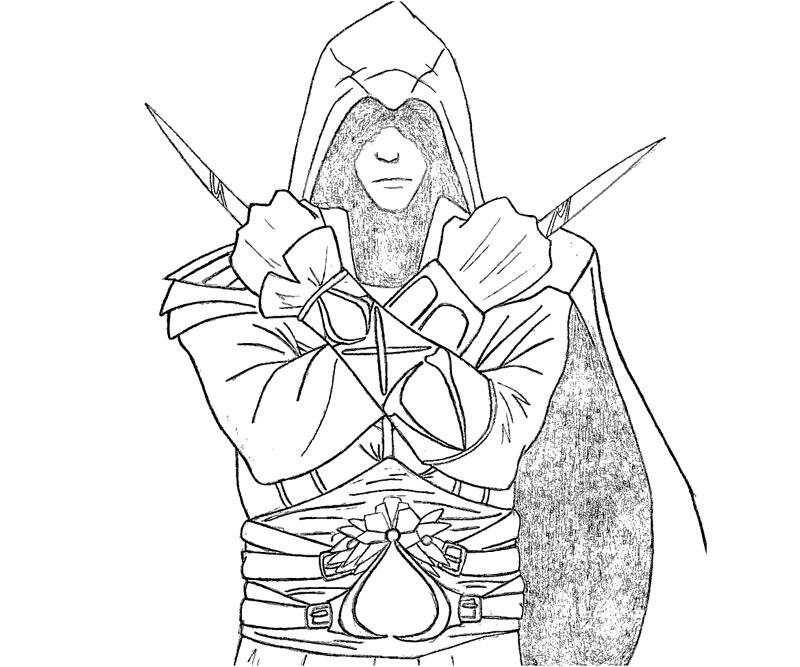 Unity Assassins Creed Coloring Pages Sketch Coloring Page