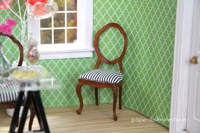 Valentine's Table Scene — Paper Doll Miniatures