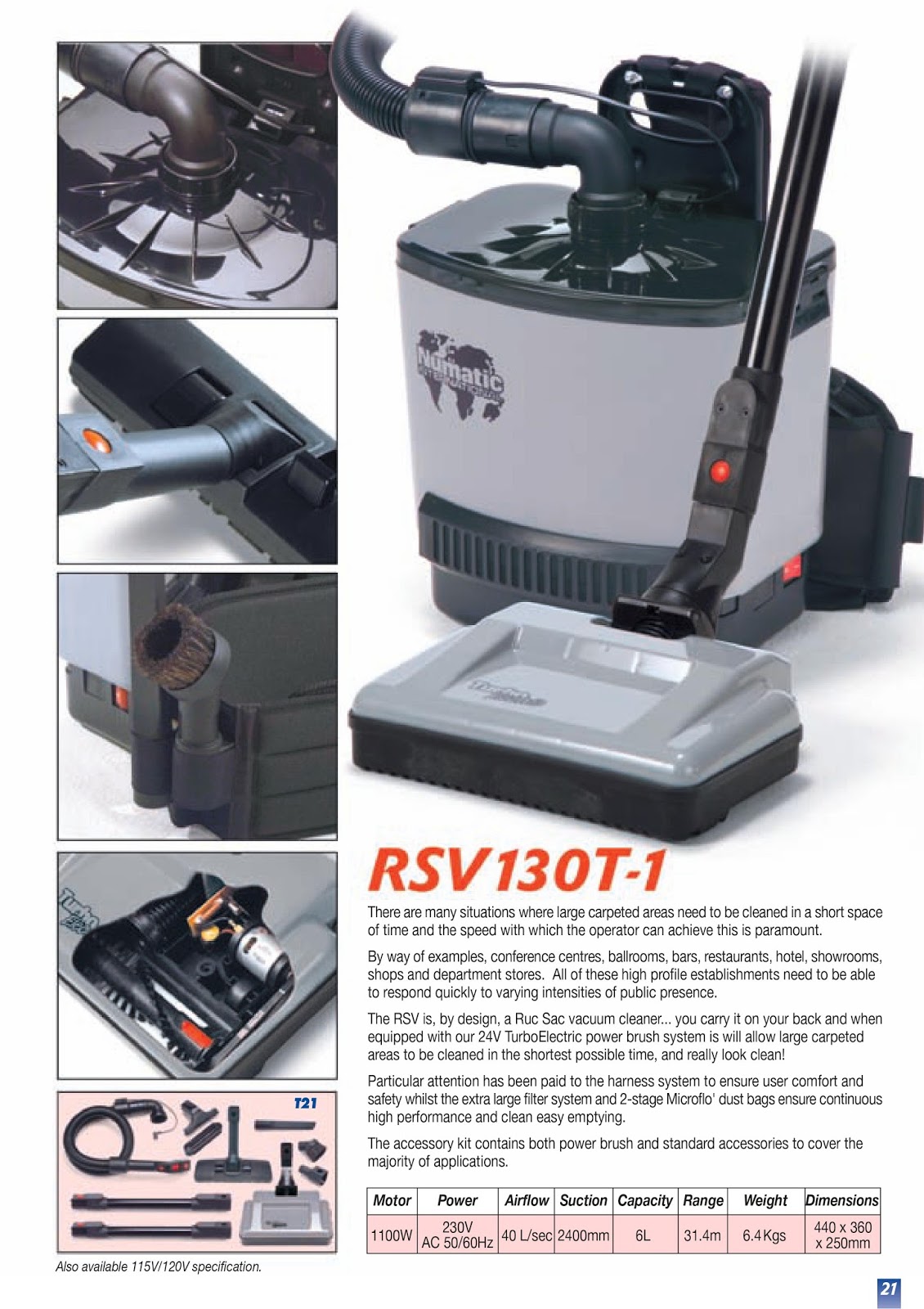 Numatic Cleancare 2007 Product Range