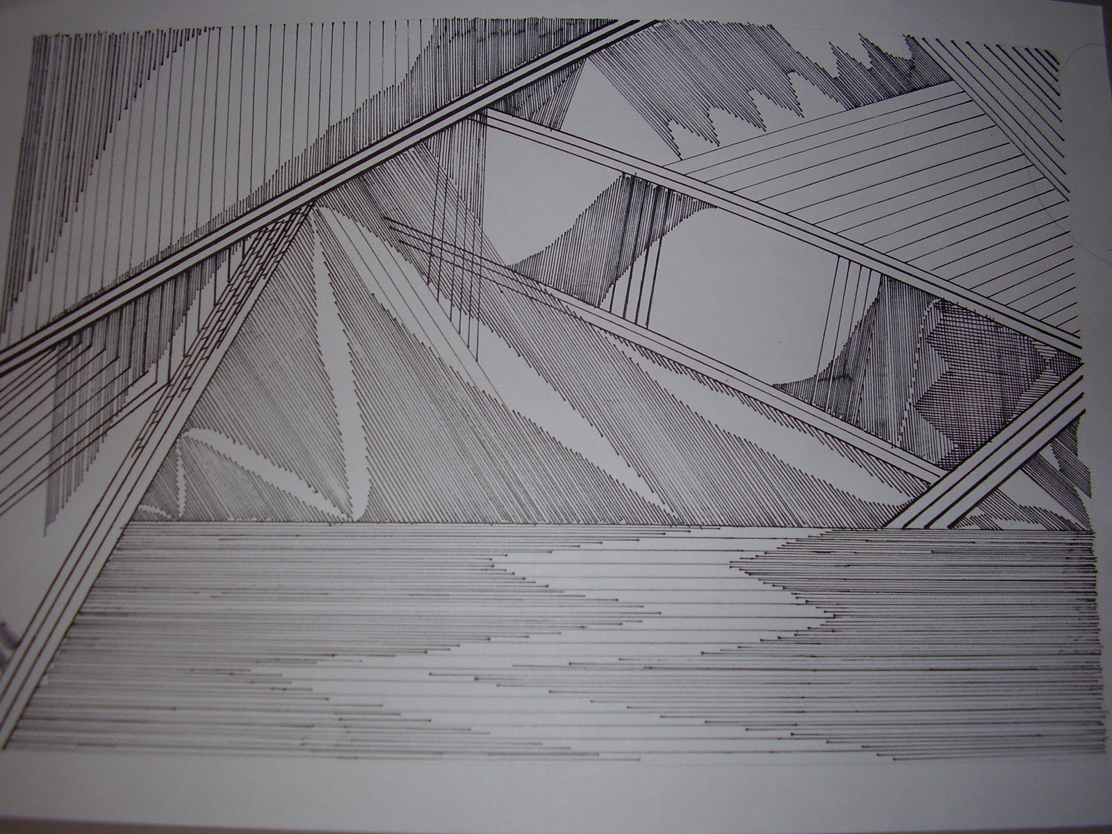 inTentAr vOlarR: Linea recta-Dibujo abstracto