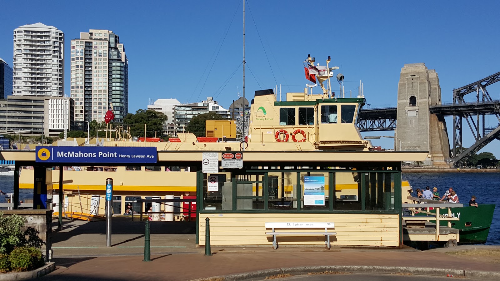 Sydney - City and Suburbs: McMahons Point, ferry wharf