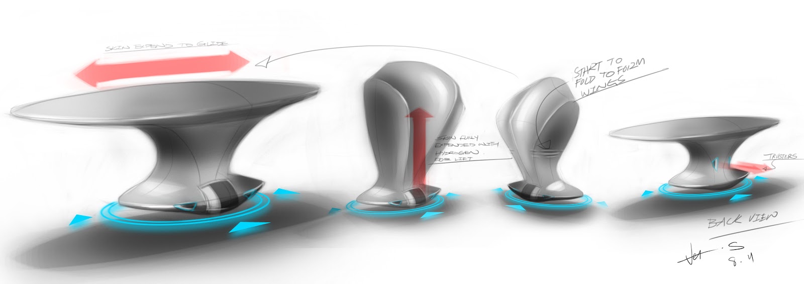 Runaway Prototype Design: Sketches & Renderings Section B
