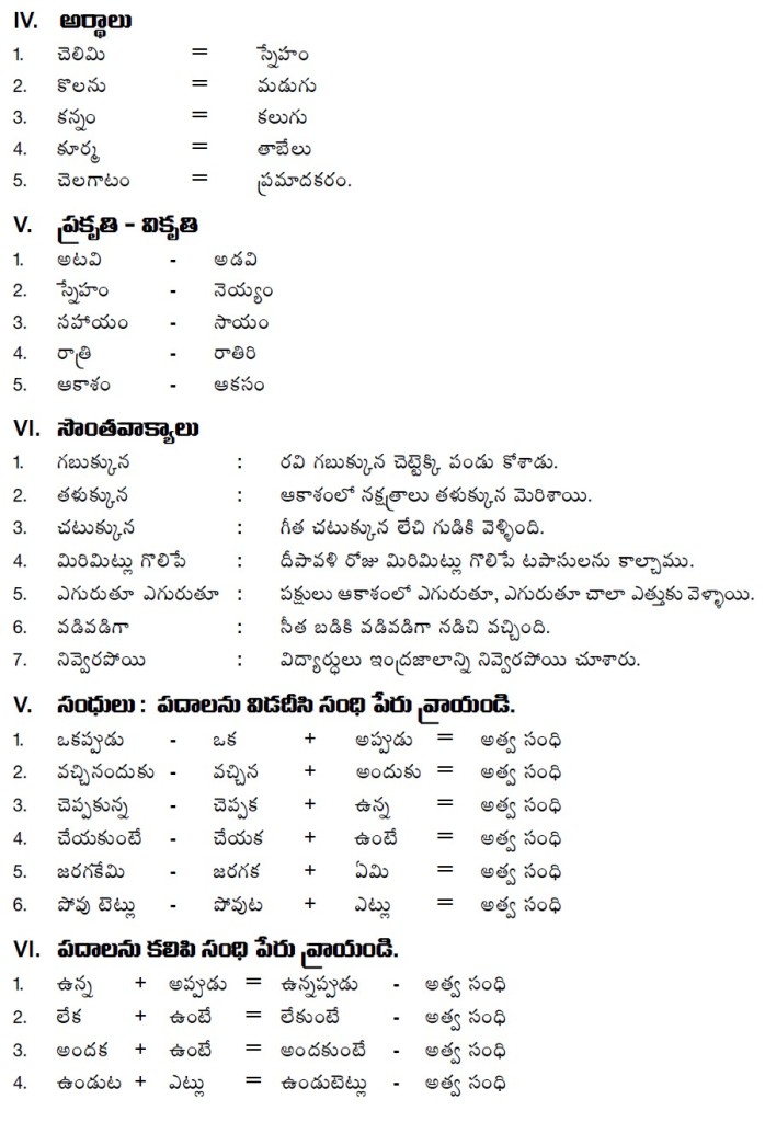 GANTI TELUGU EDUCATE ACADEMY: 6th class _ unit-1-lesson_5 “snehabandham ...