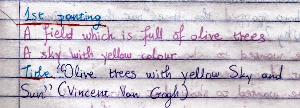 Art in the English Class : April 2015