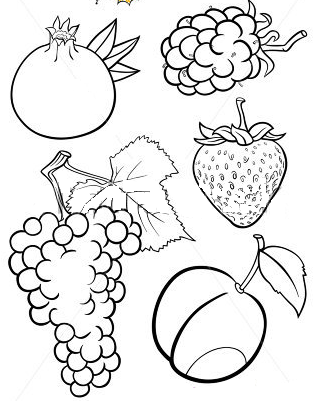 CAPSUNA si CIREASA de colorat pentru copii :: Fise de lucru - gradinita ...
