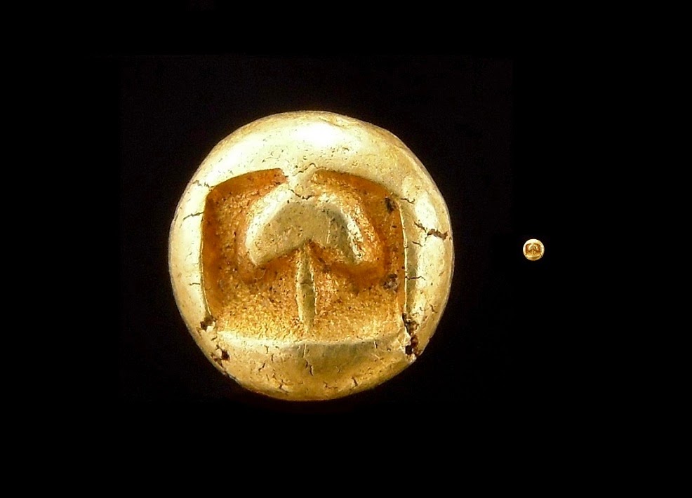 PATINA FOLK & ETHNOGRAPHIC ART: MAJAPAHIT 'PILONCITO' GOLD COIN 1 MASSA