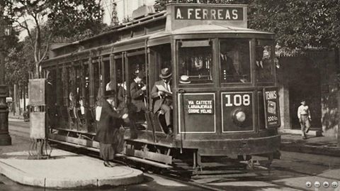 RCAV BLOG DO RIO ANTIGO: BONDE ÁGUAS FÉRREAS - CENTRO DO RIO 1920