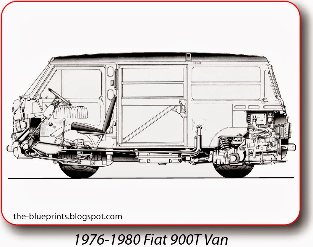 Vector Blueprints - Cars, Trucks, Busses and others: Fiat - Illustrations