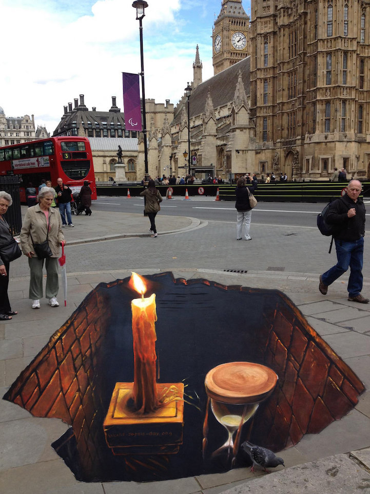 A arte de rua 3D que convida as pessoas a interagirem de forma criativa ...