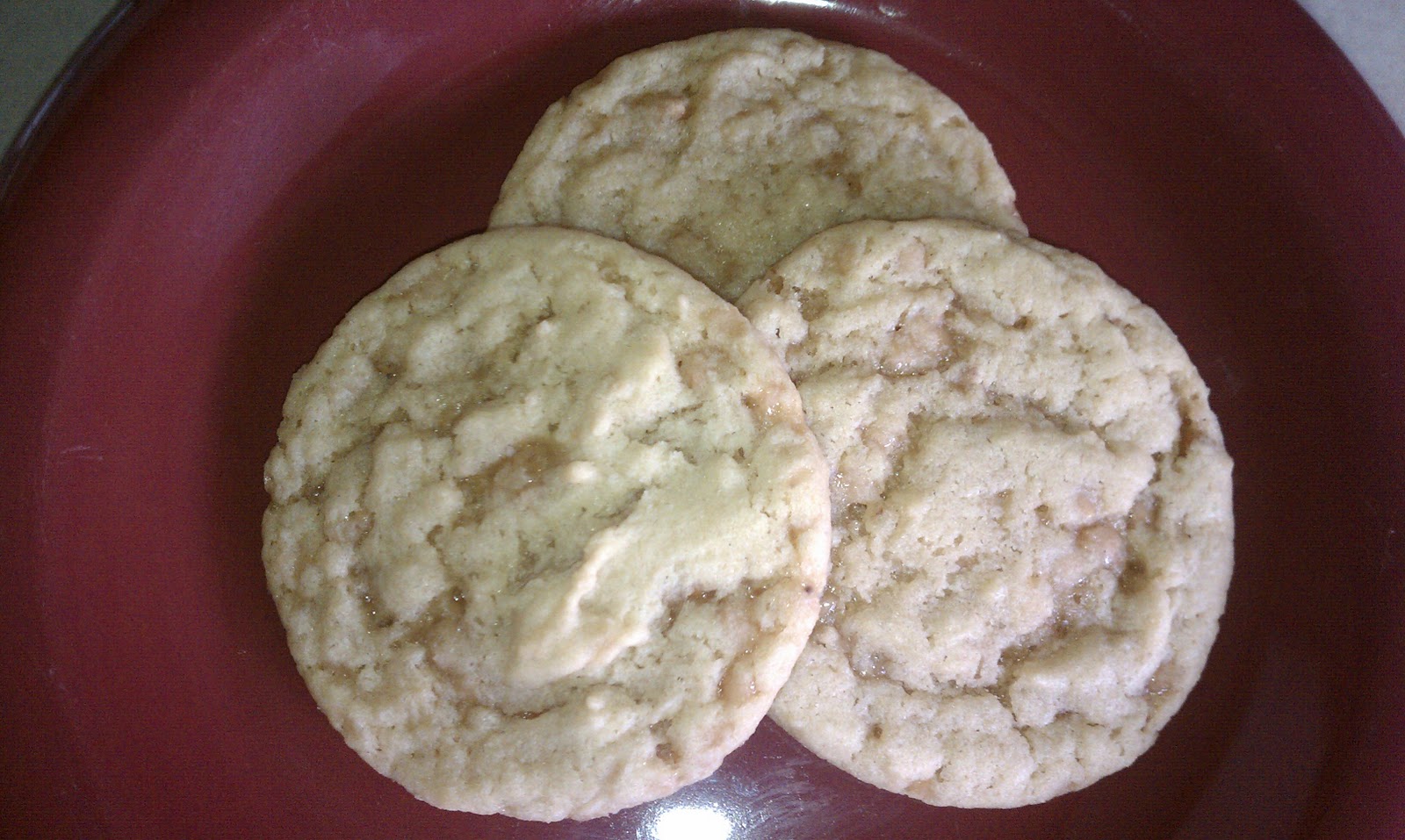 The Queen of Shibas: Brickle Drop Cookies