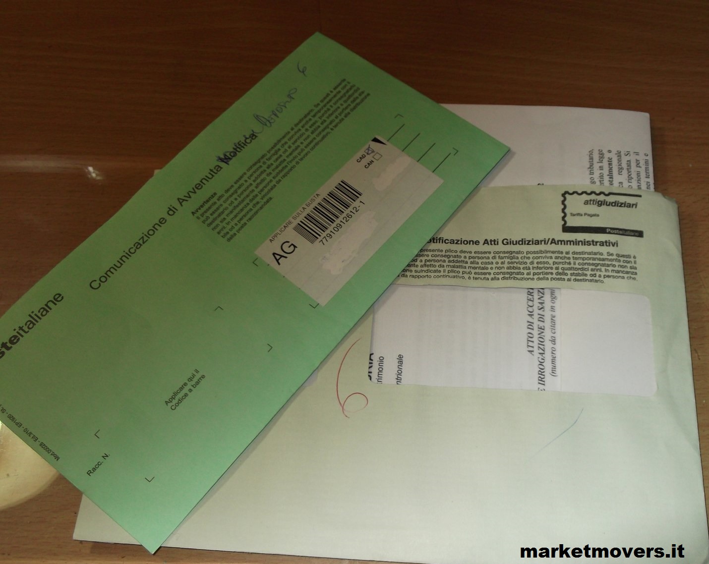 Raccomandata atti giudiziari 76 77 78: di che si tratta?
