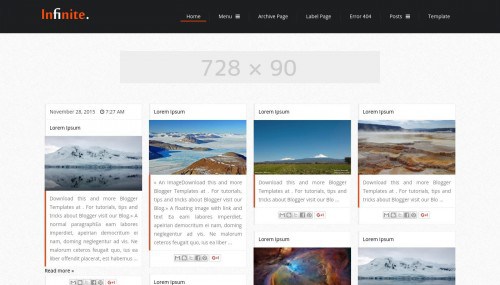 PLANTILLAS kIRADOBER: Infinite Blogger Template