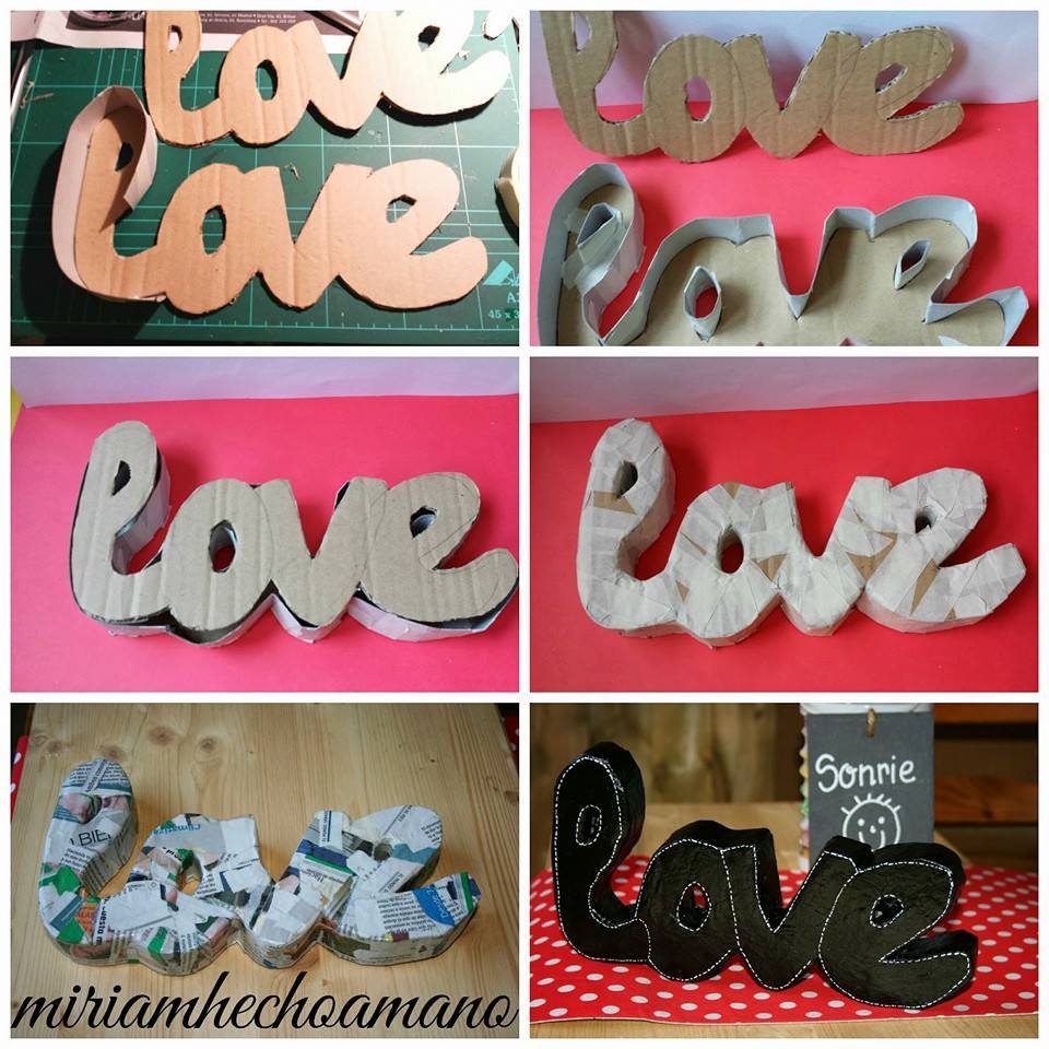 MANUALIDADES: Como hacer letras