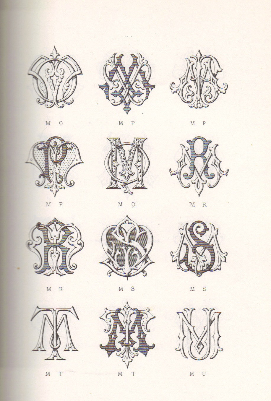 monograms-antique | Vintage lettering, Embroidery monogram, Monogram