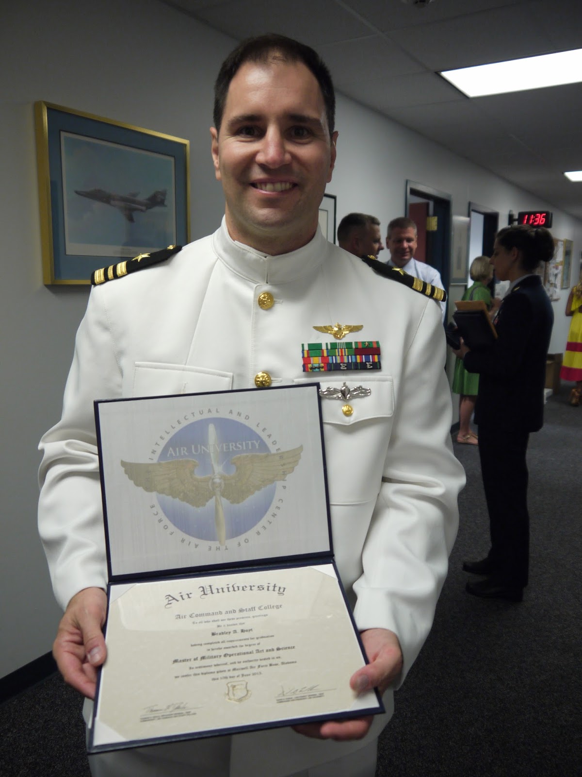 The Hoyt Family Happenings: 6/16 - Brad's ACSC Graduation Ball & Ceremony