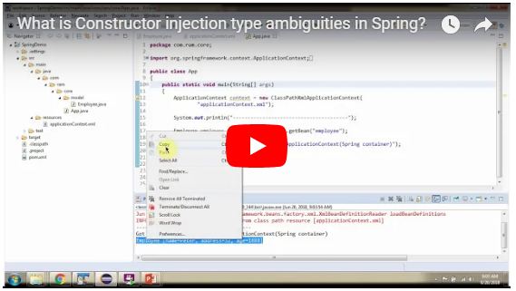 Java Ee What Is Constructor Injection Type Ambiguities In Spring