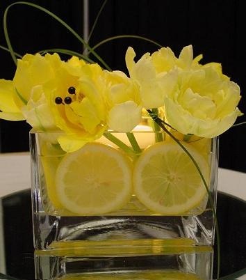 peace love linds: LEMON VASE DIY