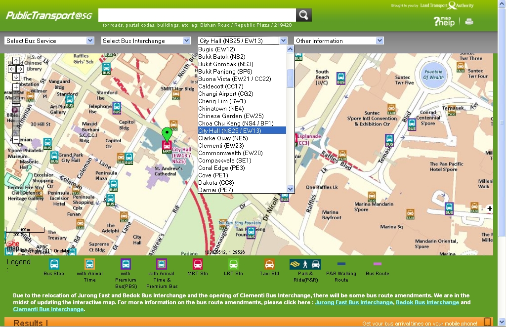 OneMap.sg: OneMap.sg: PublicTransport@SG's Interactive OneMap! [Part 2]