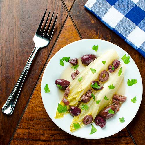 Kitchen Riffs: Belgian Endive Salad with Olives
