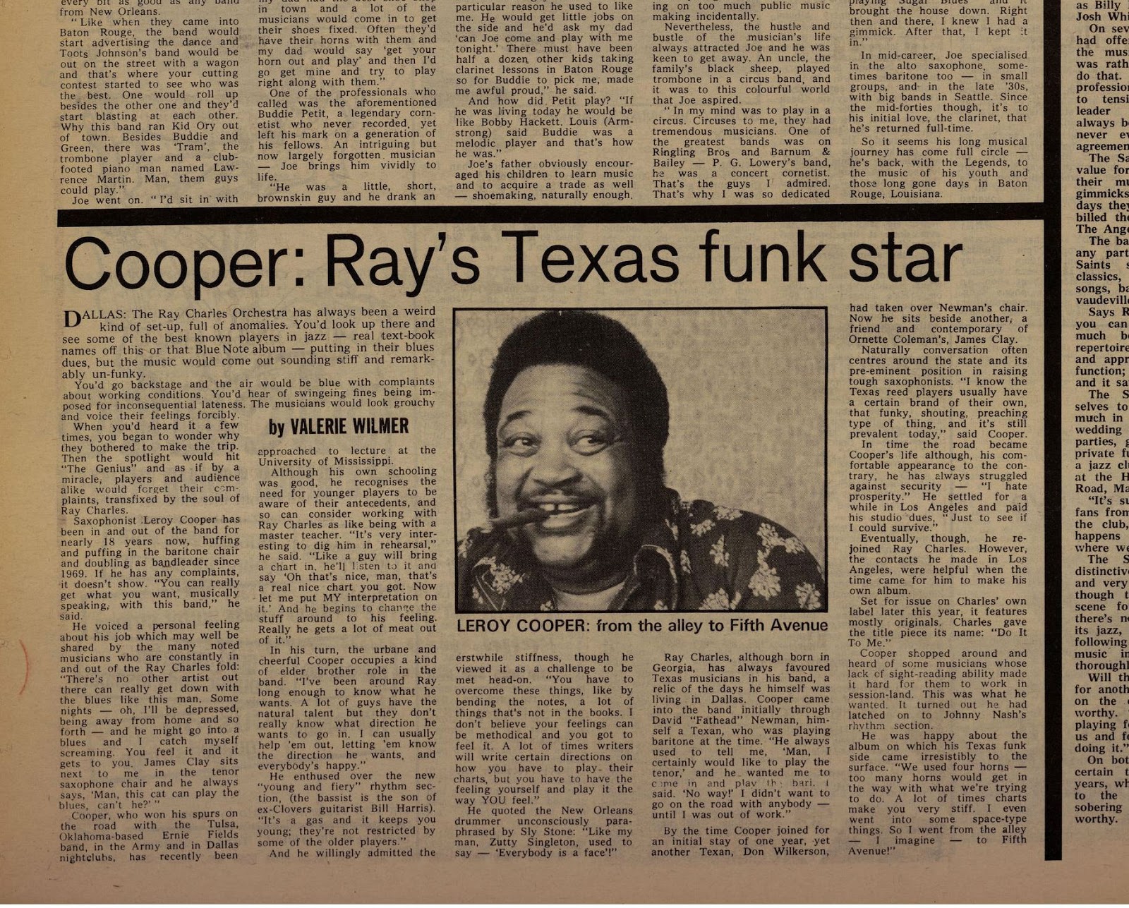 Ray Charles Video Museum: Ray Charles Is In Town - Chronology 1975