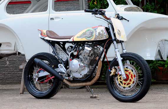 MODIFICATION OF MOTOR: Modif Yamaha Scorpio, 2005 (Jakarta)