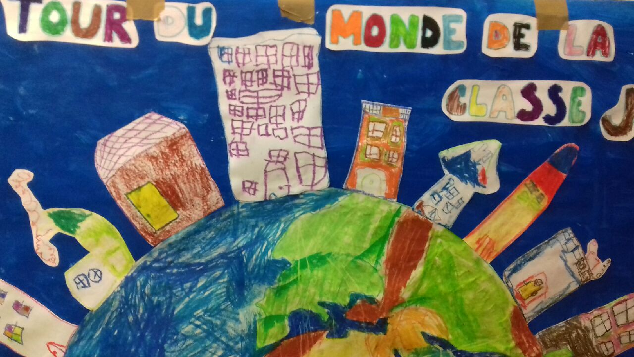BIBOUCHE EN CLASSE : Un travail autour de notre projet de tour du monde