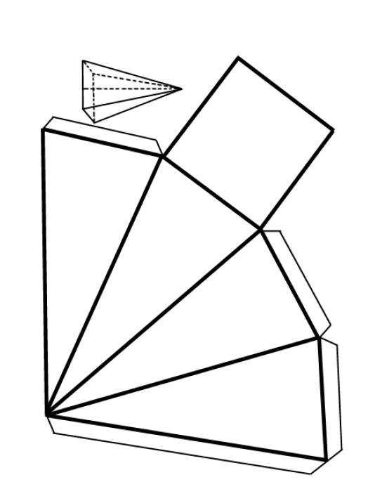 Dibujo de una piramide hexagonal - Imagui