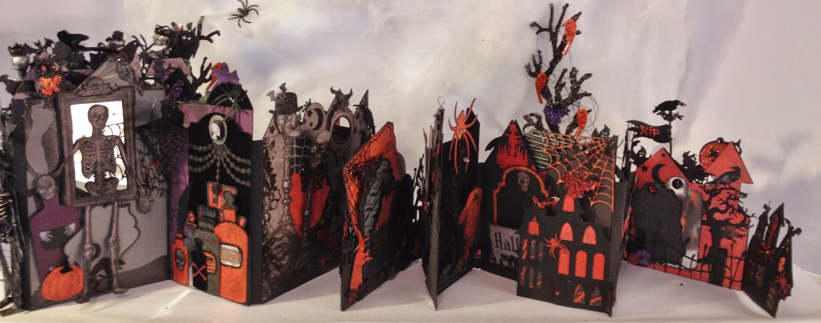 Recollections spooky castle Halloween mini album | annes papercreations ...