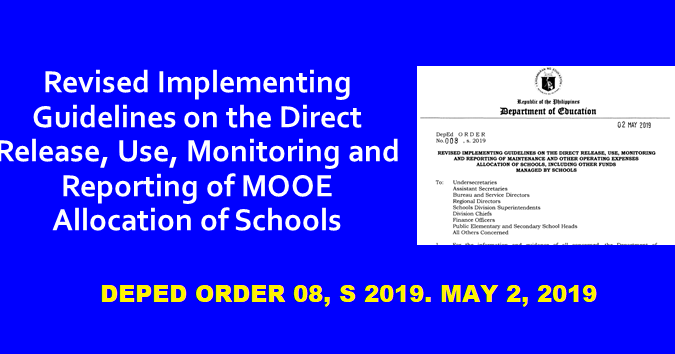 Revised Implementing Guidelines on the Direct Release, Use, Monitoring ...
