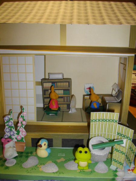 Forget Me Knots: Japanese House Paper Model