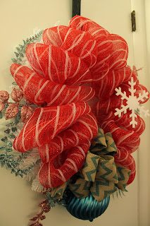 Lola, Tangled: How to Make Your Own Deco Mesh Door Garland (and Wreath ...