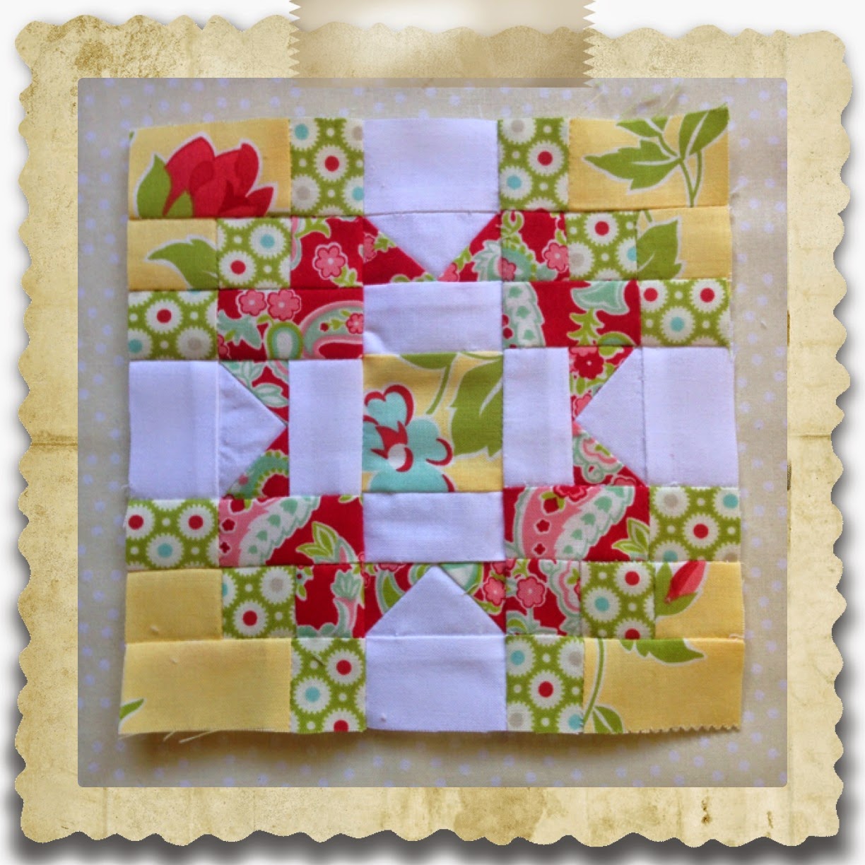 Chatelaine- Free BOW Sampler Quilt Block 23 - Threadbare Creations