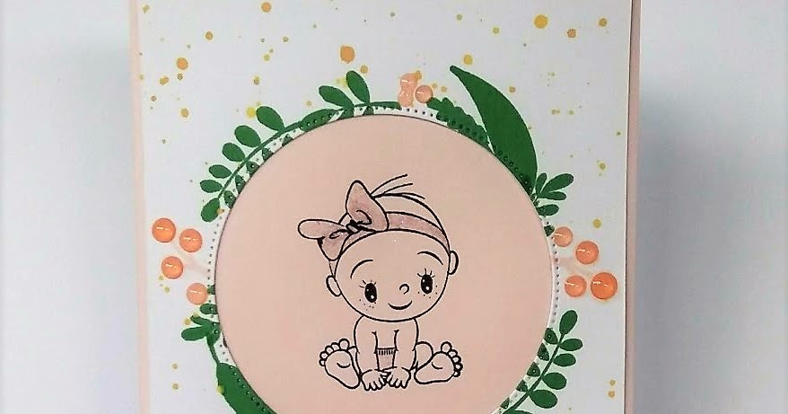 Nananas: Baby in a circle card