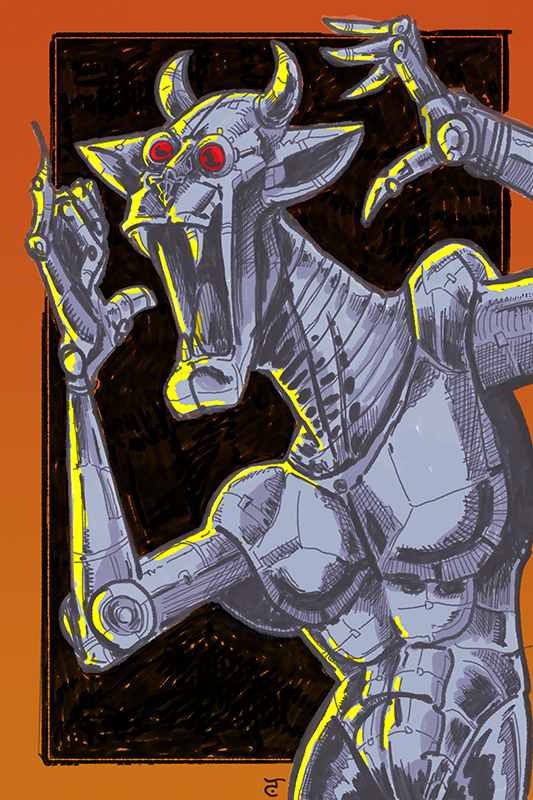 Zombie Bites: Featured Creature: Cow Demon Robot