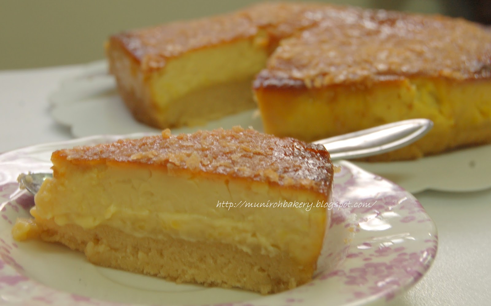 Crème brûlée cake ~ Muniroh's Bakery