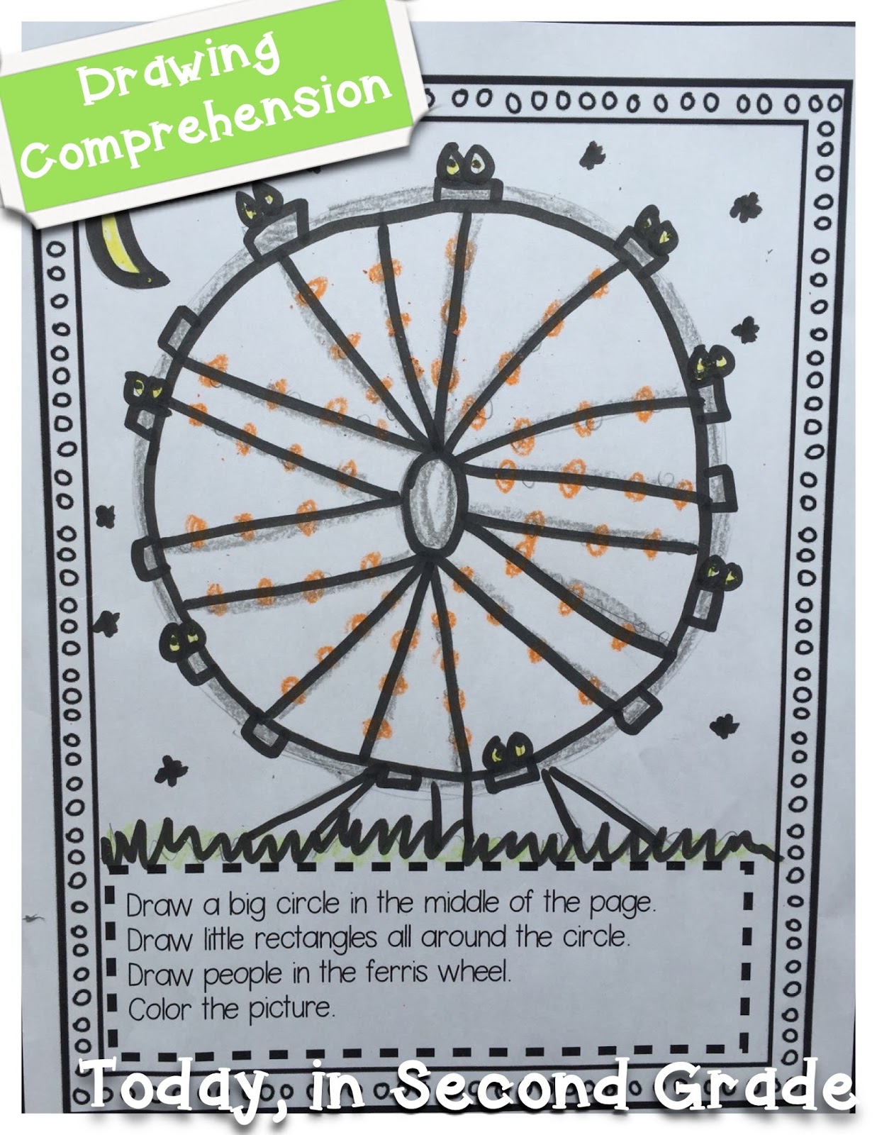 Comprehension Drawing - Today in Second Grade