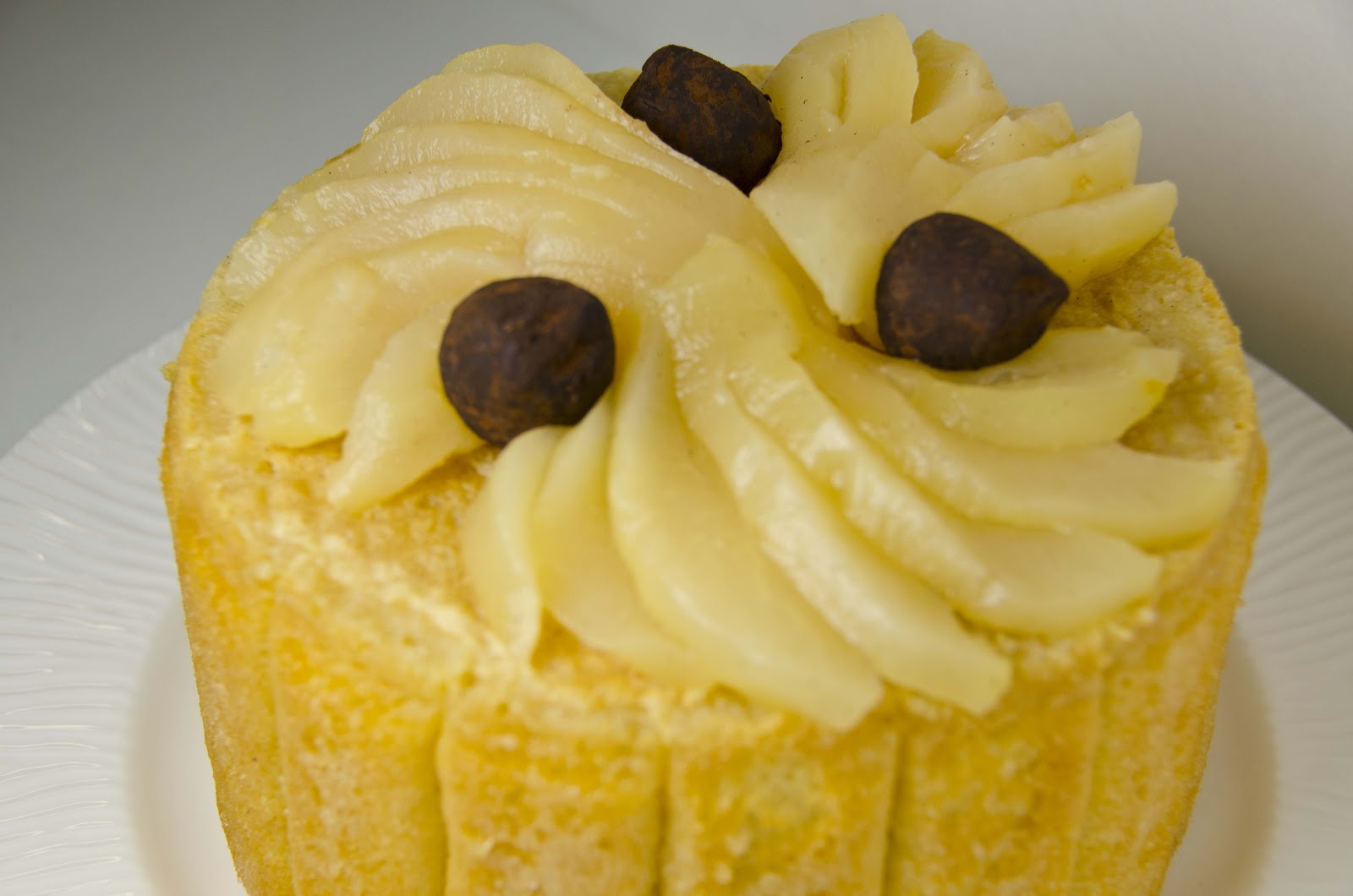 The Tasty Pantry: Pear Charlotte with Chocolate Sauce