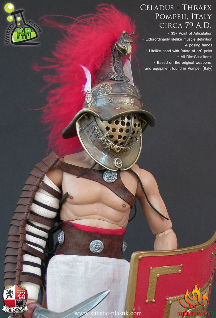 toyhaven: Incoming: Kaustic Plastik 1/6 Thraex "Celadus" Roman gladiator