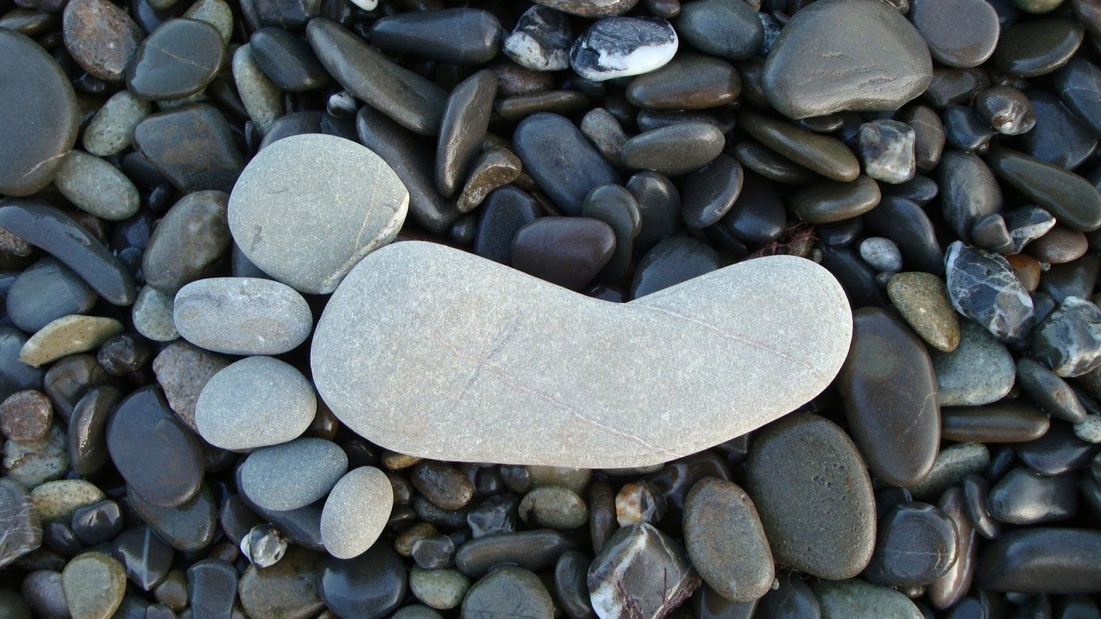 Foot Shape Rock - Mystery Wallpaper