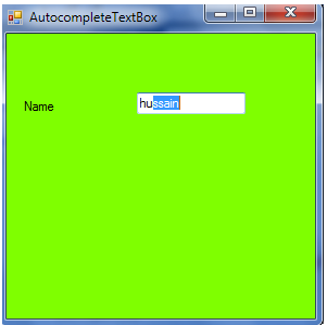 Autocomplete TextBox in Windows Form Application using SQL Server